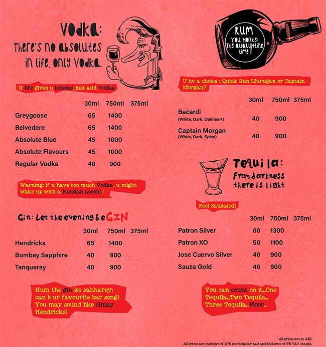 Menu at Headlines Executive - Ibis Hotel Lobby, Dubai World Trade ...