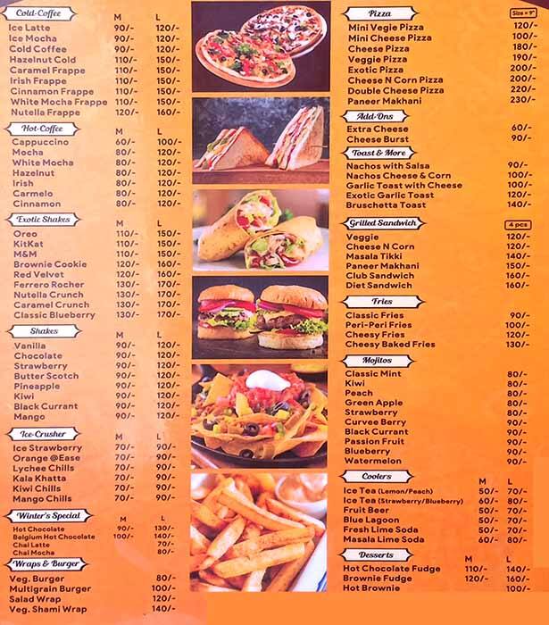 Menu of Bistro 57, Rohini, New Delhi