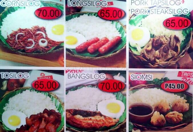 Menu at Tapsi Plus restaurant, Las Pinas, Festival Supermall Corporate ...