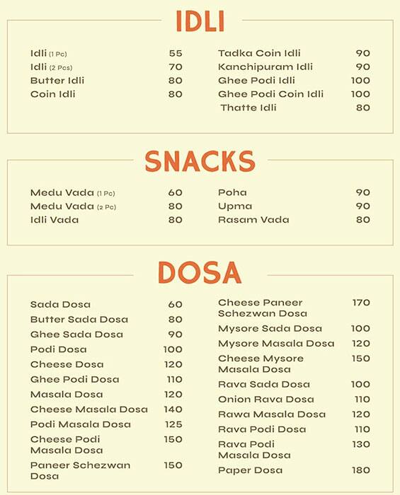 Menu of Masala Anna, Naupada, Thane West, Thane