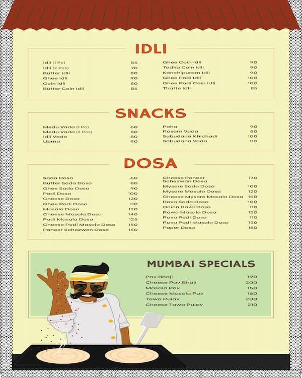 Menu of Masala Anna, Naupada, Thane West, Thane