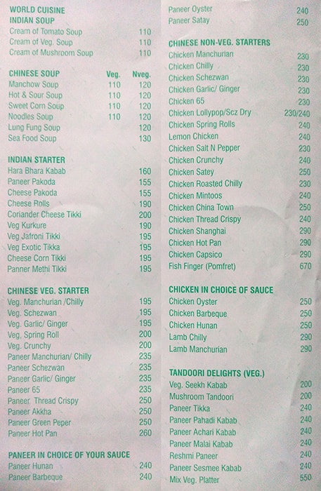Menu of Malvan Tadka, Old Panvel, Navi Mumbai