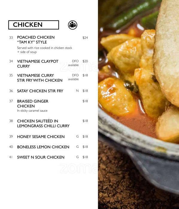 Menu at Red Lotus restaurant, Fortitude Valley, 11 Duncan St