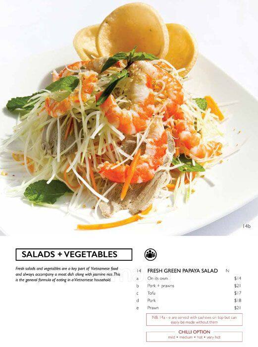 Menu at Red Lotus restaurant, Fortitude Valley, 11 Duncan St