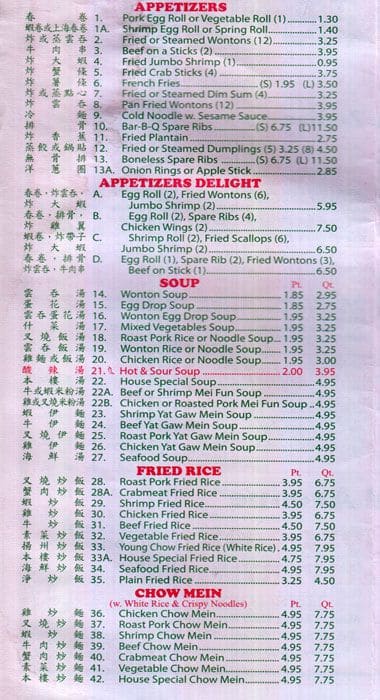 Fu Lai Kitchen Menu, Menu for Fu Lai Kitchen, Bayridge, New York City ...