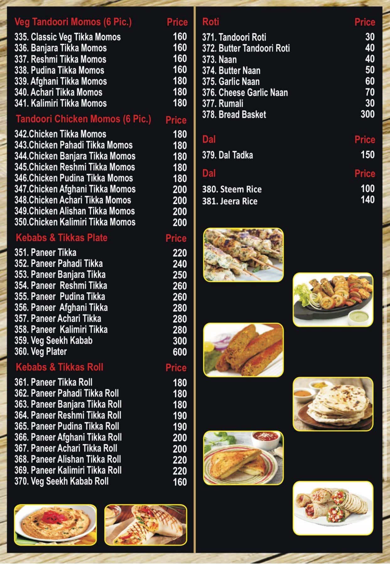 Menu of Flavour & Spice, Borivali West, Mumbai