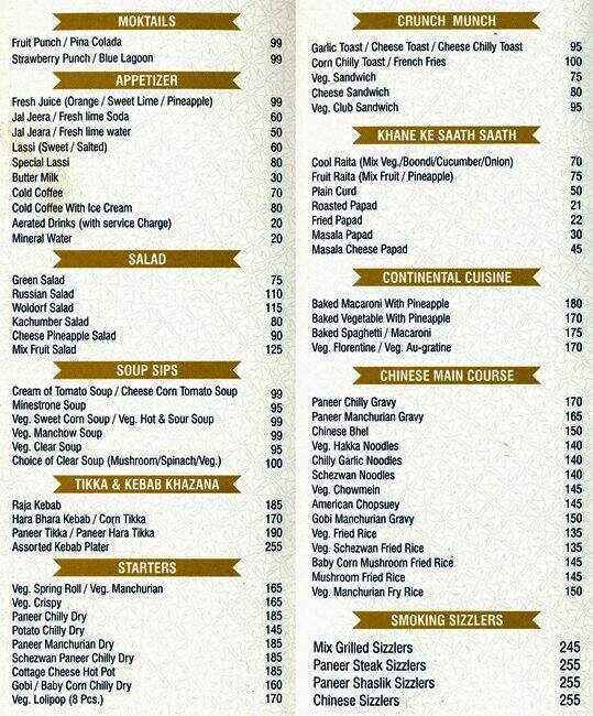 Relish Menu, Menu for Relish, Ghatlodia, Ahmedabad - Zomato