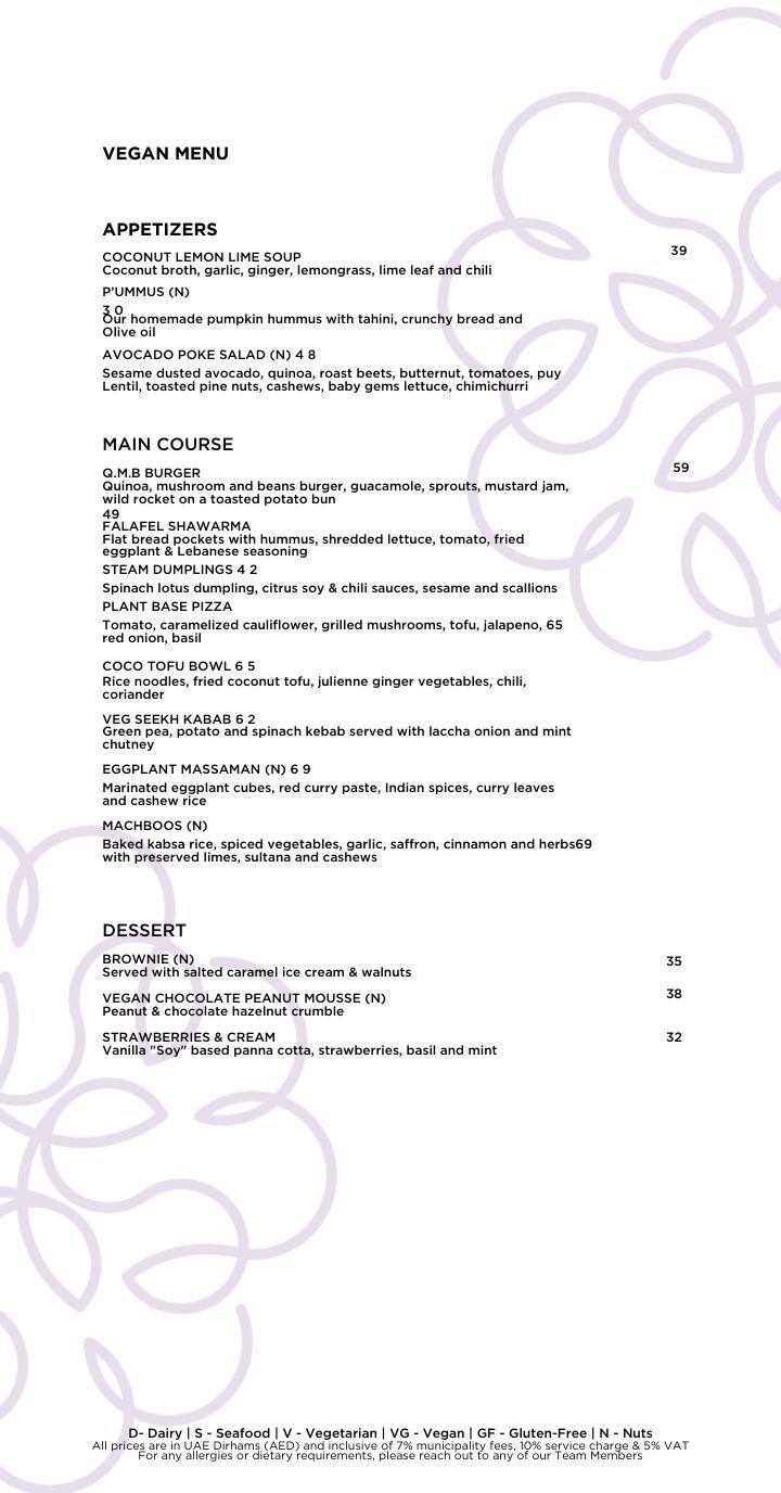 Menu of Somaya - DoubleTree by Hilton Dubai Al Jaddaf, Al Jaddaf, Dubai