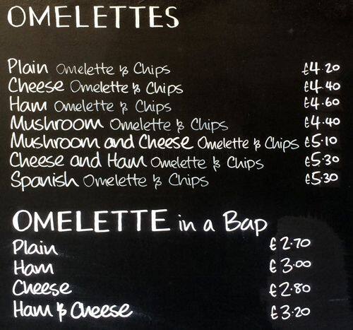 Menu at Piccolo Snack Bar, London, 115 Euston St
