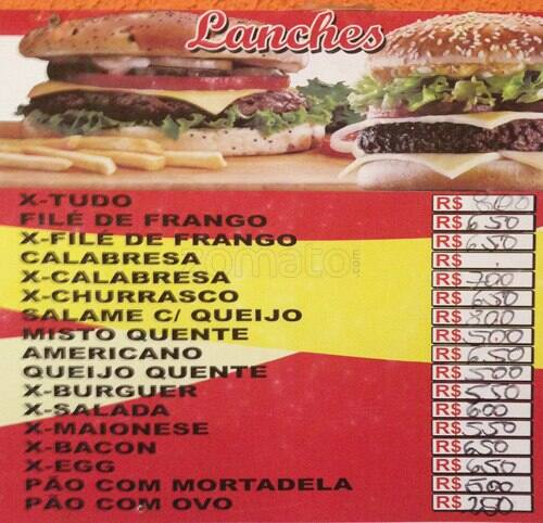 Menu em Casa de Café Augusta, São Paulo