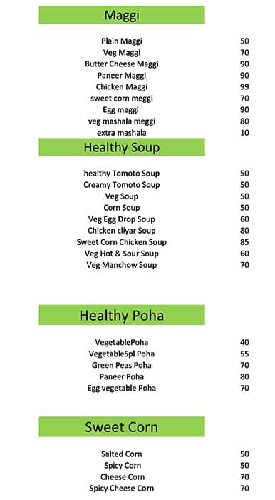 Menu Of Iceberg Sandwich Btm Bangalore