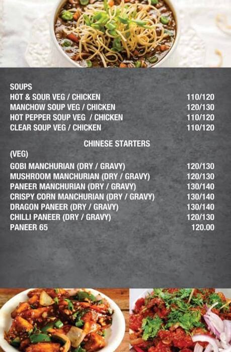 Menu of D'Foodie, Thousand Lights, Chennai