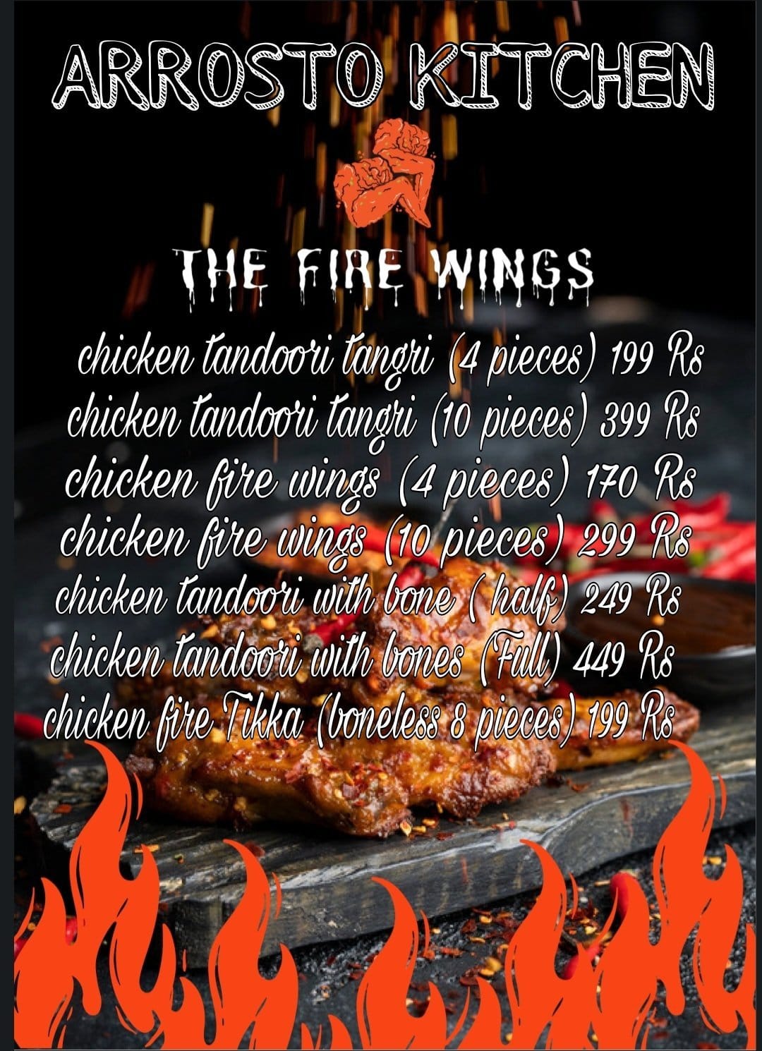 Menu of Arrosto Kitchen, Wazirabad, New Delhi