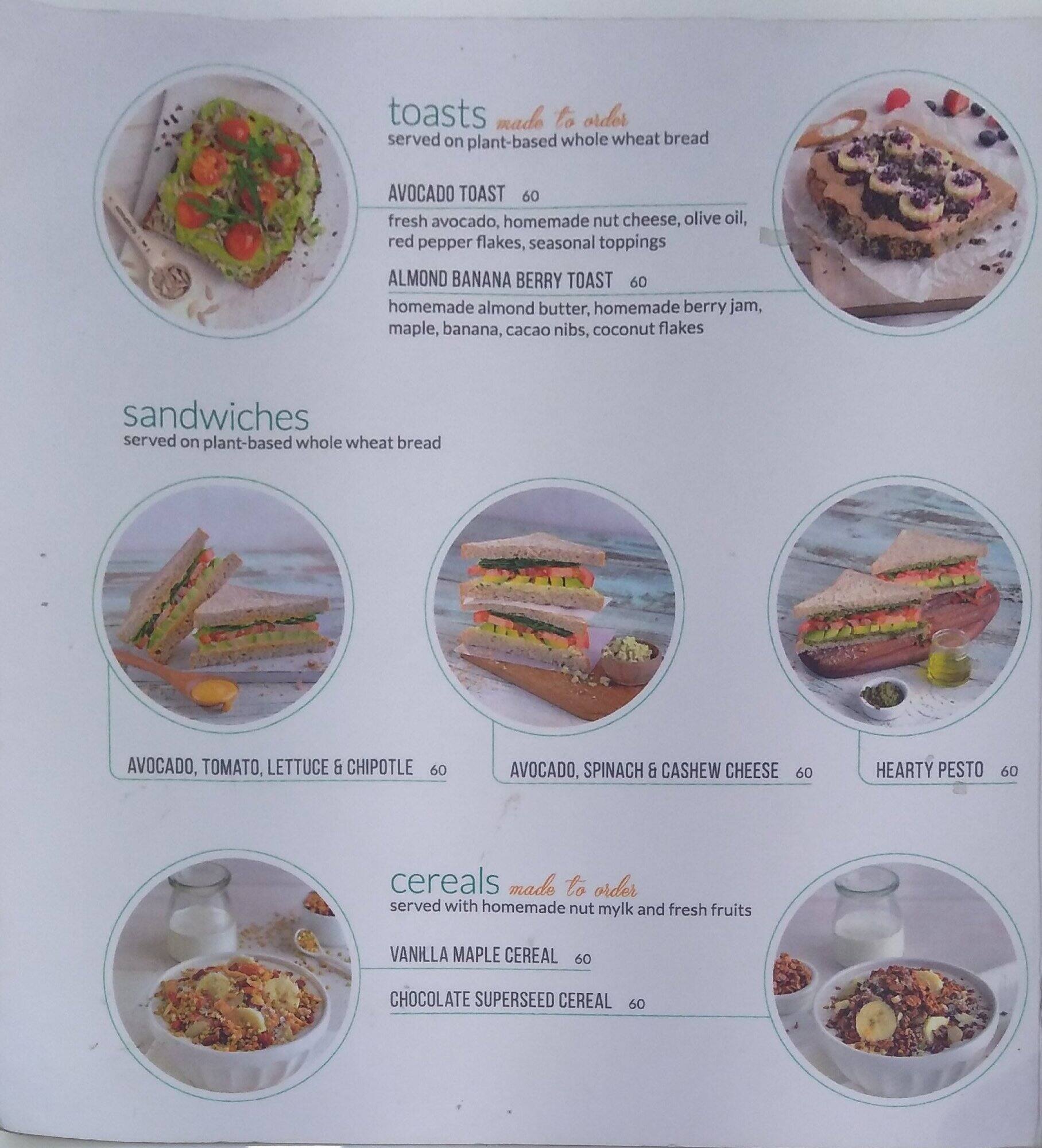 Menu at Cocobeet cafe, Jakarta, Senayan City
