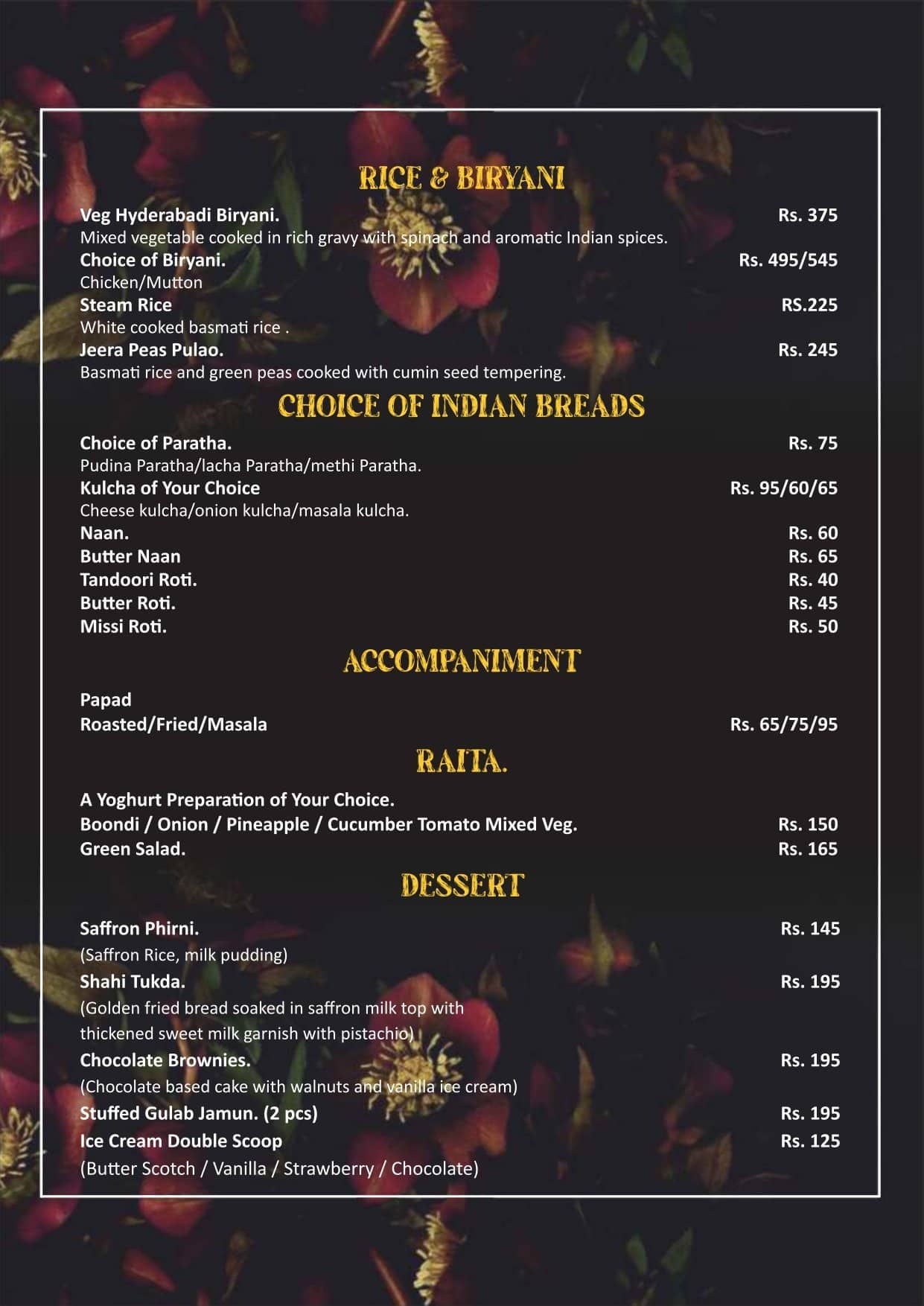 Menu at Kaizen Café Restaurant & Bar, Dehradun