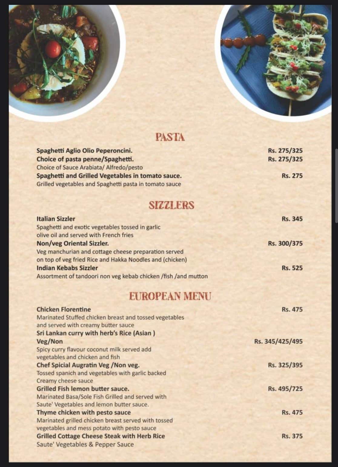 Menu at Kaizen Café Restaurant & Bar, Dehradun