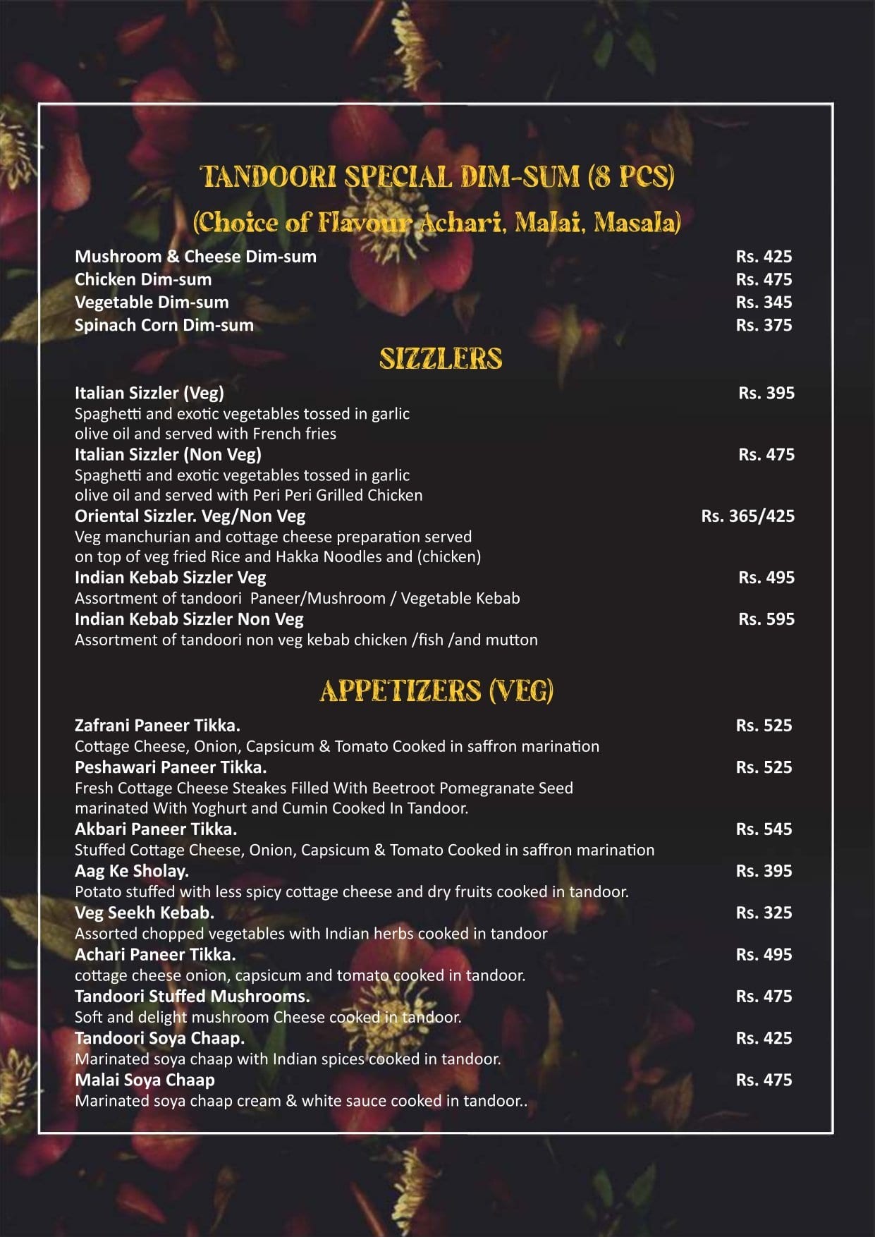 Menu at Kaizen Café Restaurant & Bar, Dehradun