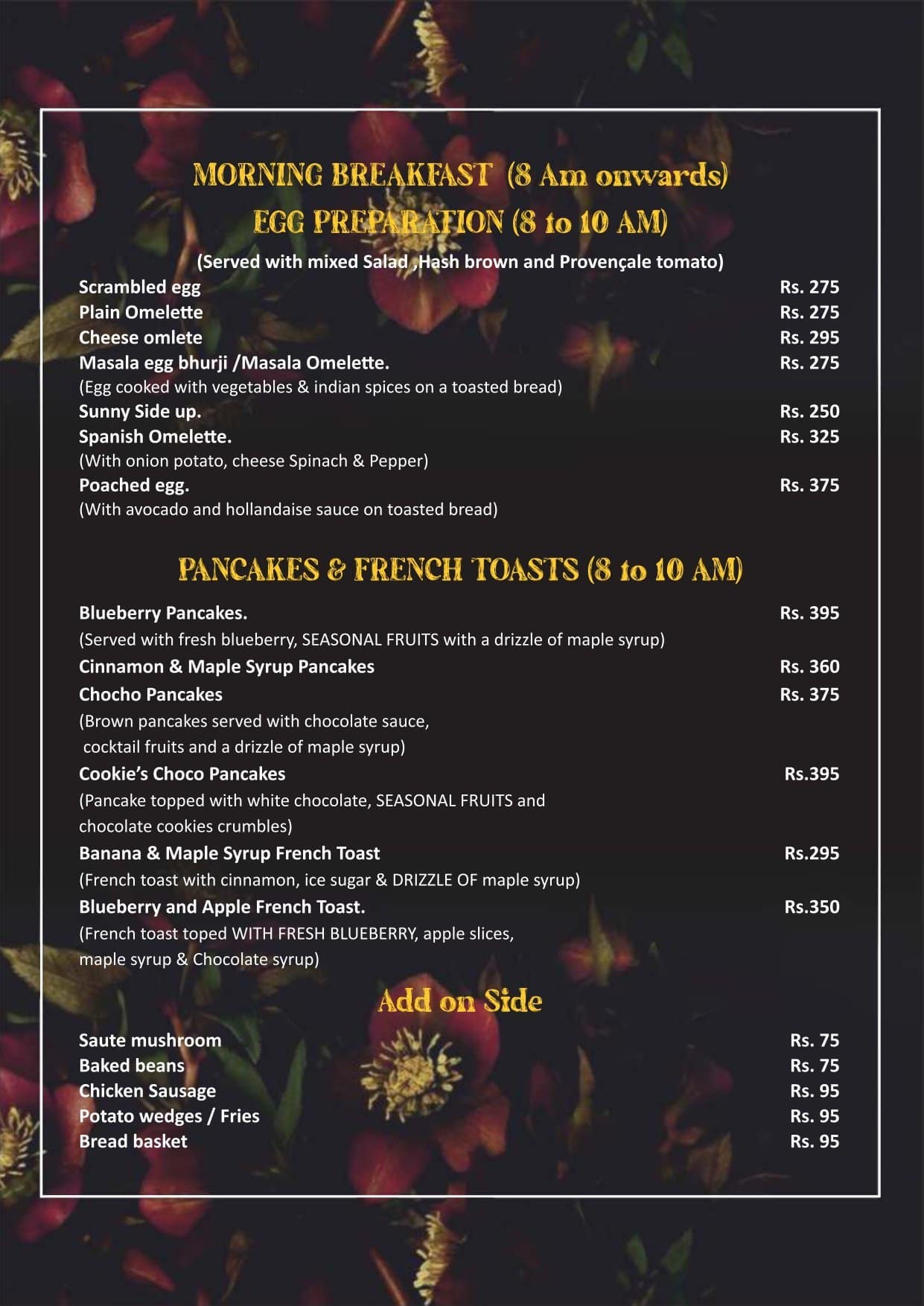 Menu at Kaizen Café Restaurant & Bar, Dehradun