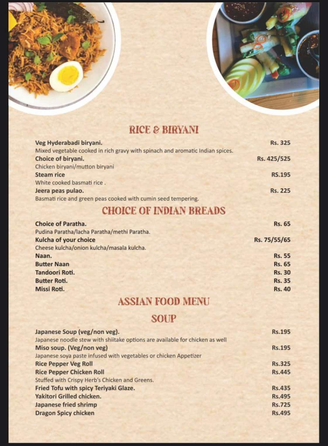 Menu at Kaizen Café Restaurant & Bar, Dehradun