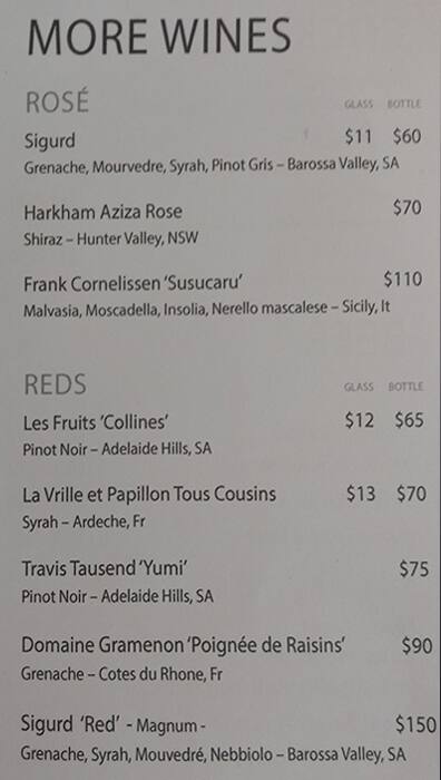 Menu at Belles Hot Chicken pub & bar, Richmond, 107 Swan St