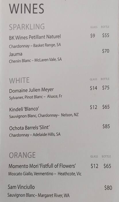 Menu at Belles Hot Chicken pub & bar, Richmond, 107 Swan St