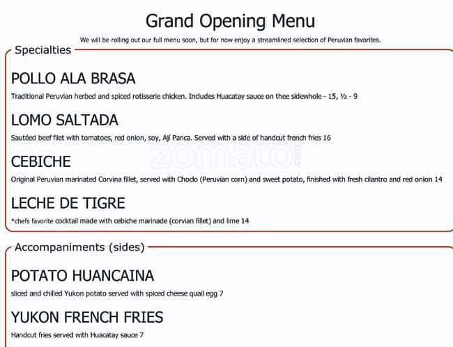 Las Brasas Menu, Menu for Las Brasas, Decatur, Atlanta - Urbanspoon/Zomato