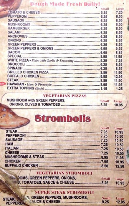 Family Style Pizza Menu, Menu for Family Style Pizza, Southwest ...