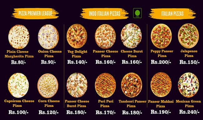 Menu of PizzaToons, Kharadi, Pune