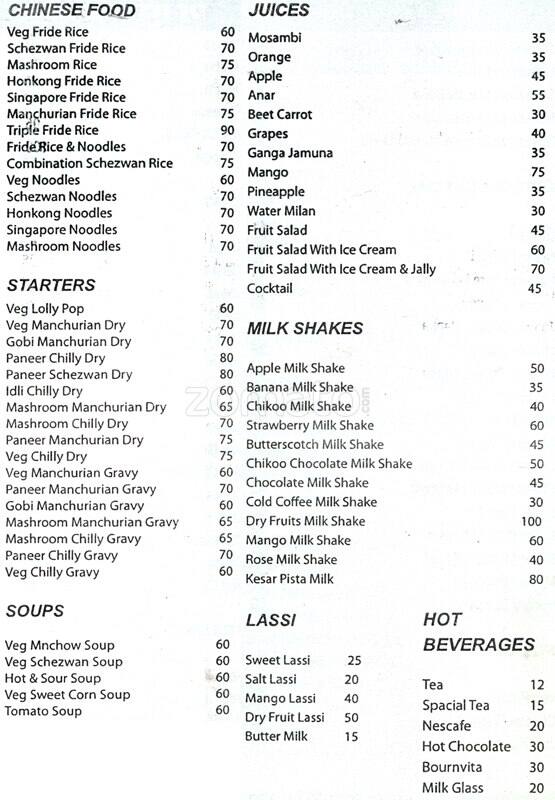 Menu at Am Hungry, Mumbai