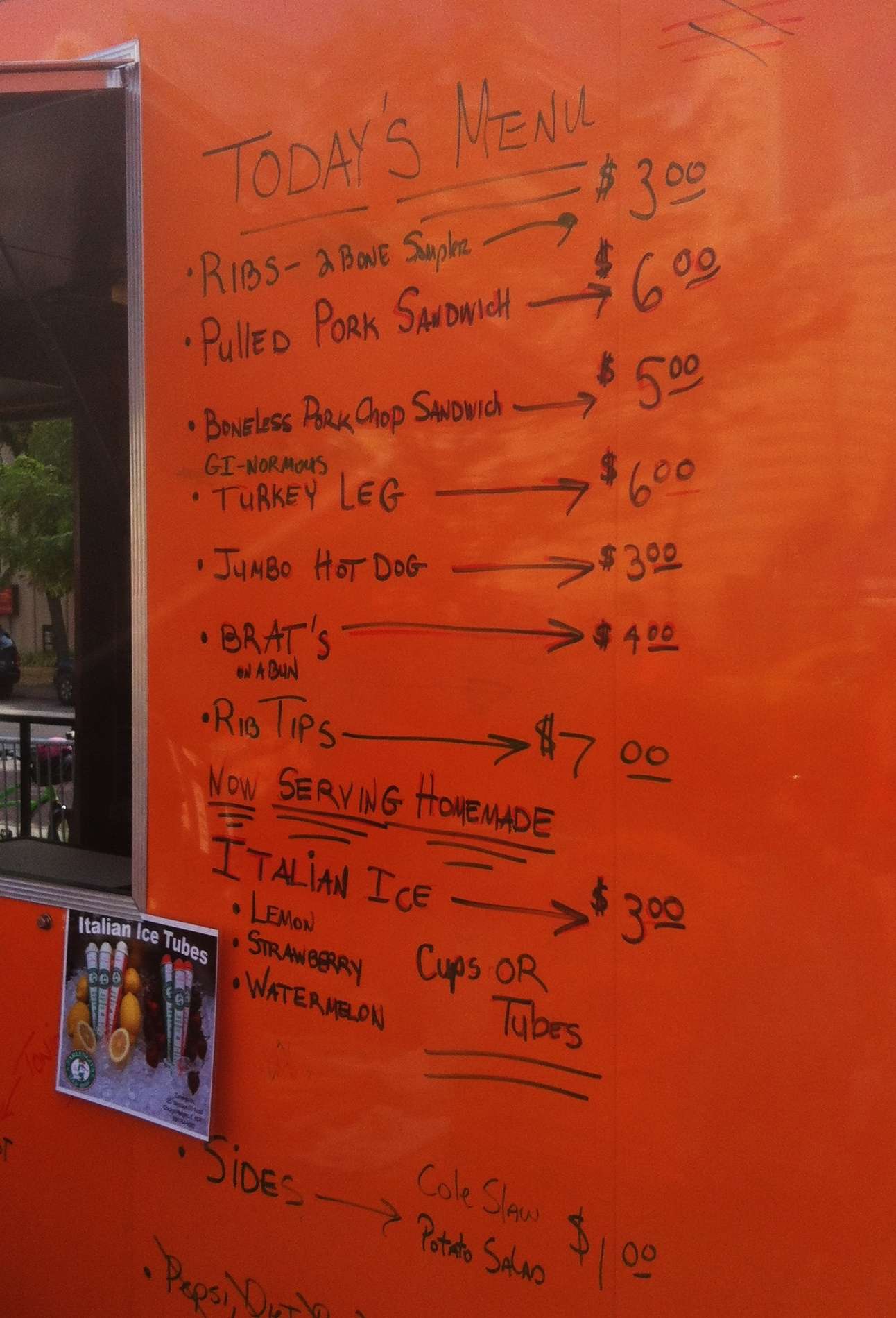 Menu at Johnson's BBQ Shack, Greenwood, Location Varies