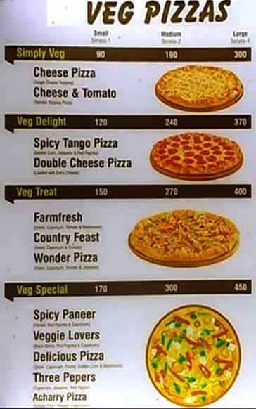 Menu of Life for Pizza, Indirapuram, Ghaziabad