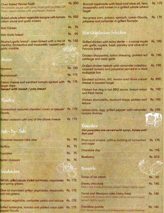 Cafe Moshe's Menu, Menu for Cafe Moshe's, Ghatkopar West, Mumbai - Zomato