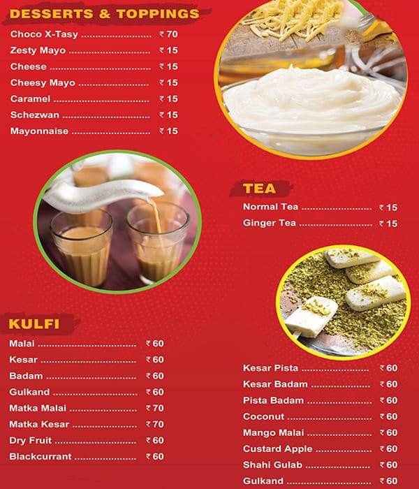 Menu at Goli Vada Pav, Bengaluru, 7