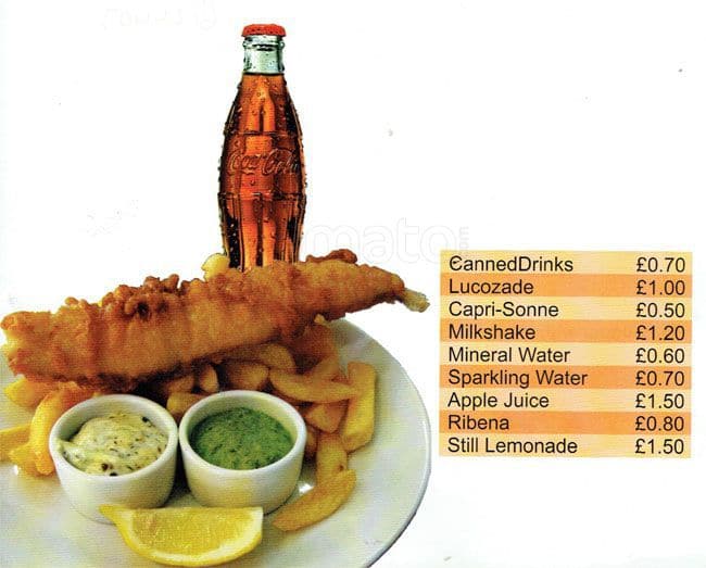 Menu at Golden Plaice fast food, Borehamwood, 132 Shenley Rd