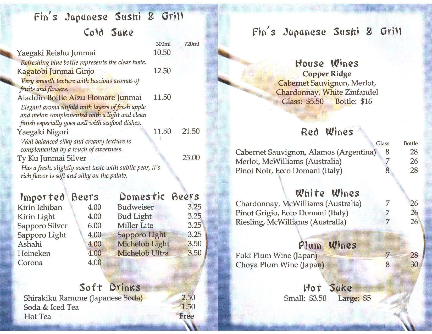 Fin's Japanese at Daniel Gilmore blog