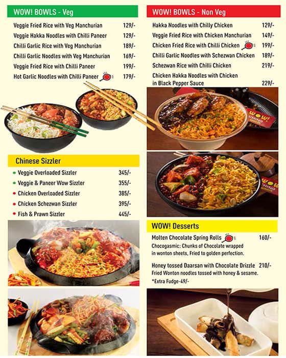 Menu at Wow! Momo, Kolkata, The Food Street