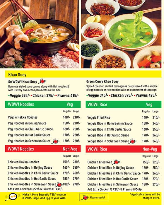Menu at Wow! Momo, Kolkata, The Food Street