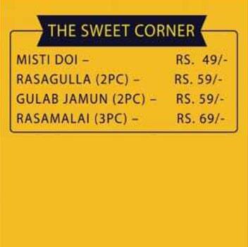 Menu at NOSTALGIC KOLKATA, PERUNGUDI, Chennai