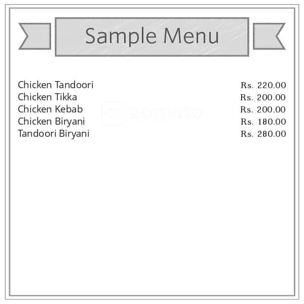 Menu of Tandoor Corner, Pashan, Pune