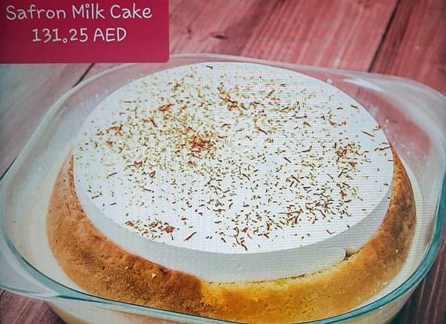 Menu at Roche desserts, Sharjah