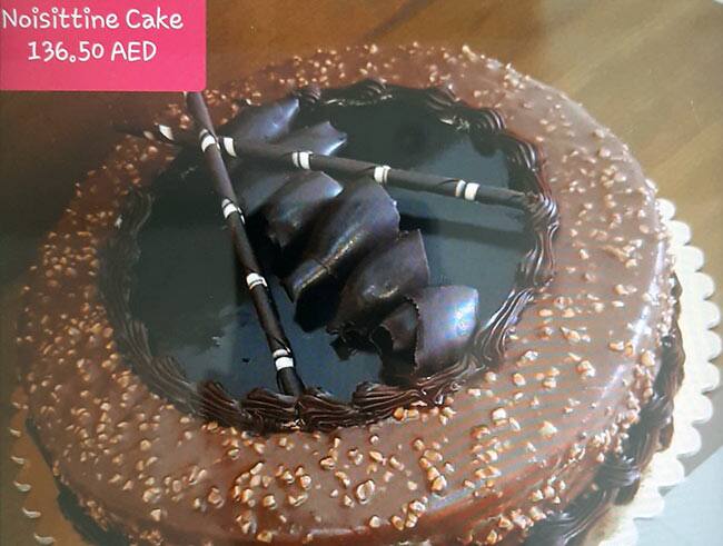 Menu at Roche desserts, Sharjah