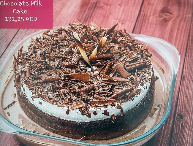 Menu at Roche desserts, Sharjah