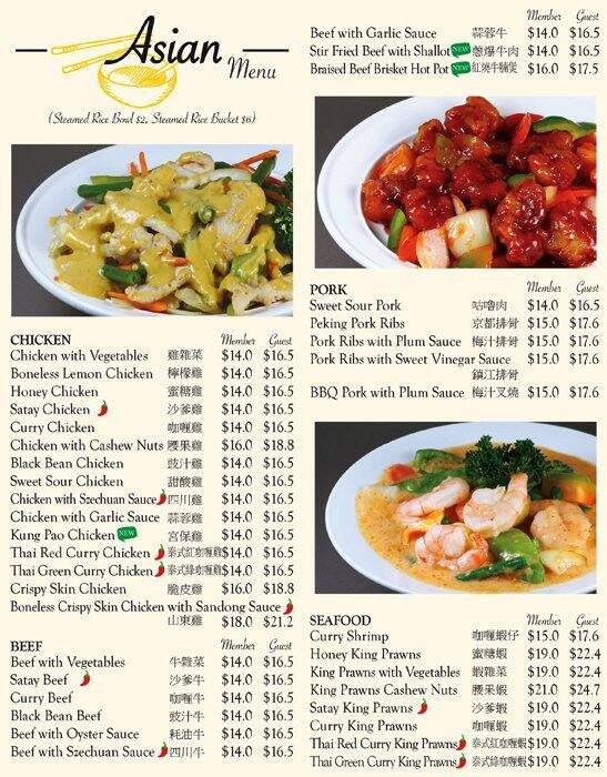 Menu at Table 15 Brasserie fast food, Kingsgrove