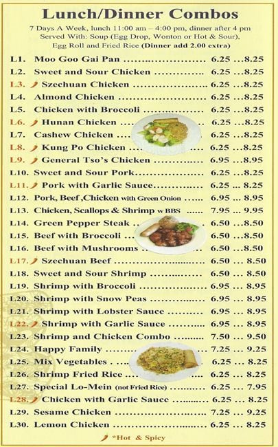 Menu at Emperor Cafe, Houston