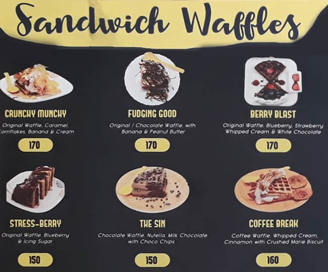 Menu at The Waffle Company, Bengaluru, 715/D