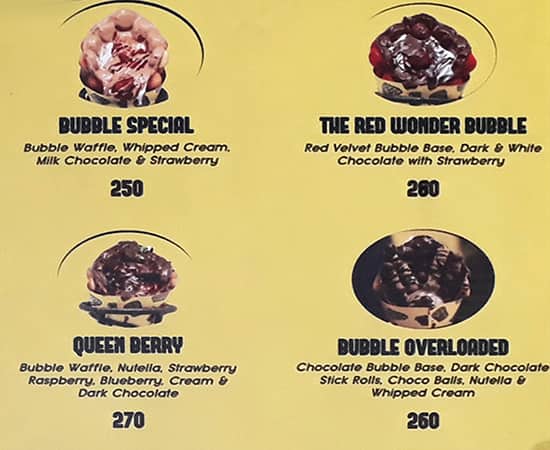 Menu at The Waffle Company, Bengaluru, 715/D