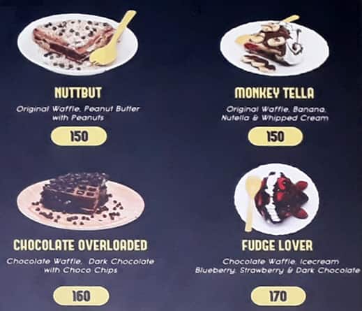 Menu at The Waffle Company, Bengaluru, 715/D