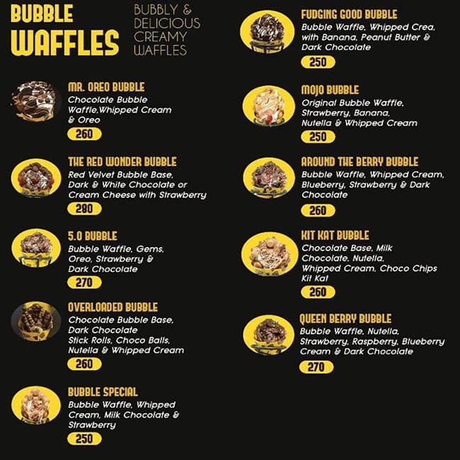 Menu at Belgian Waffle Factory Marathahalli, Bengaluru, No 38/B1