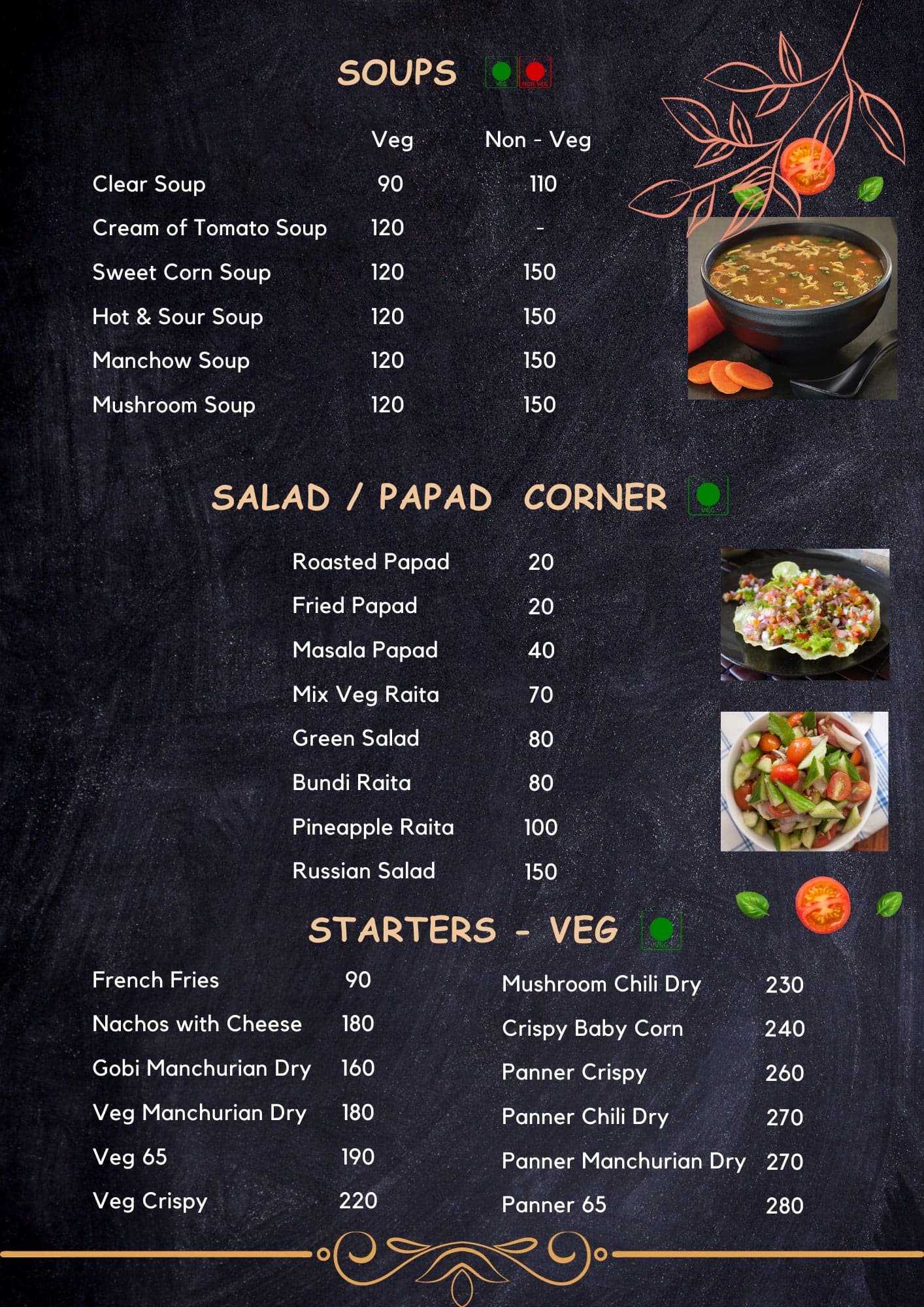 Menu of By The Way, Ulwe, Navi Mumbai