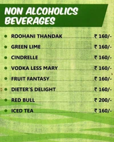 Menu at Hotel Greens, Mumbai, Lamington Rd